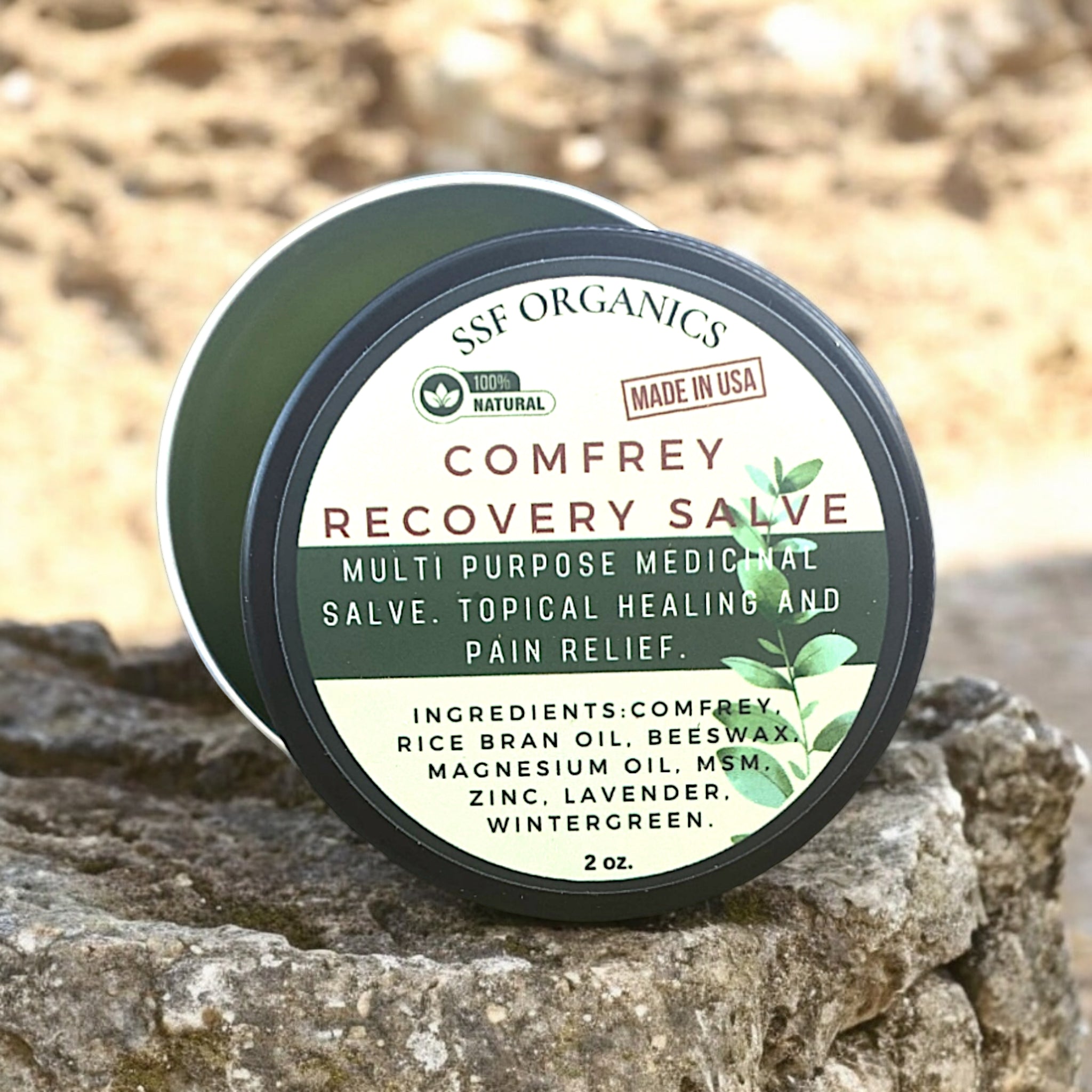 Comfrey Salve for bone healing organic - Skin Conditions – SSF Organics