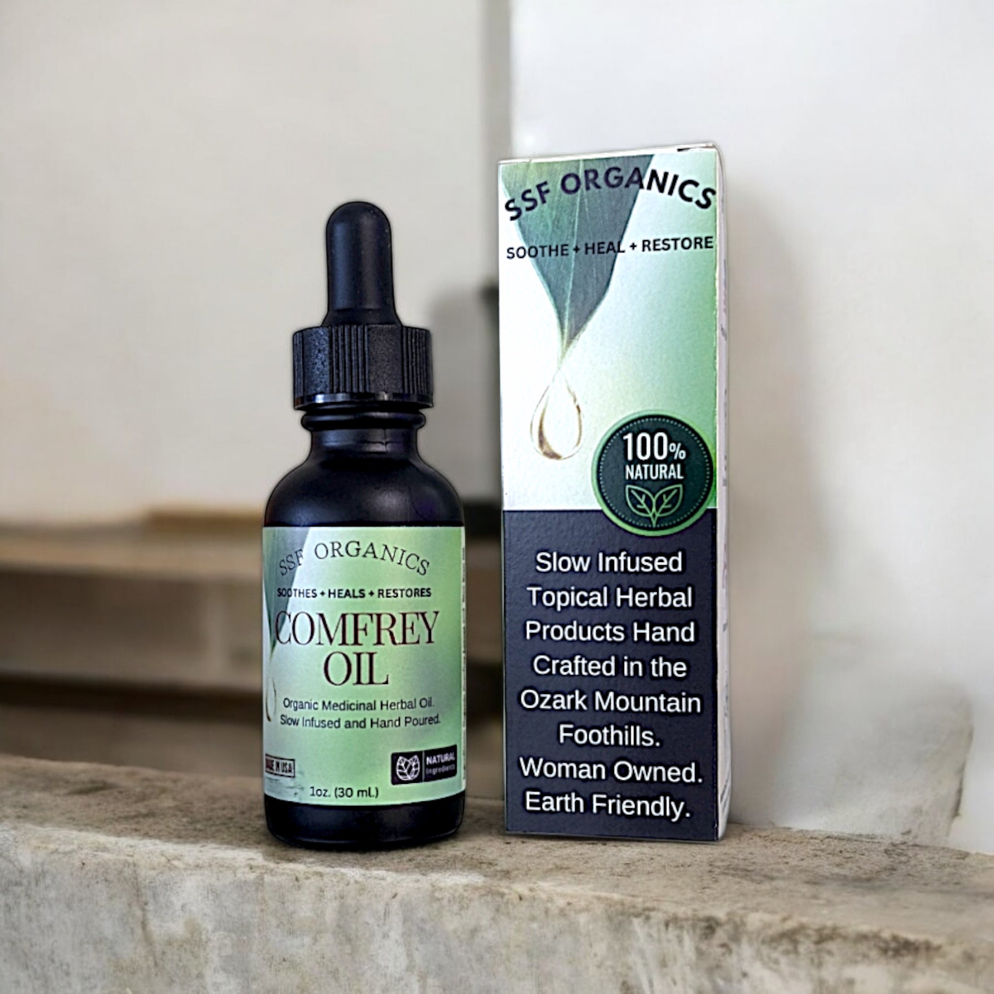 SSF Organics- Concentrated Medicinal Comfrey Oil. Post Back Surgery, M